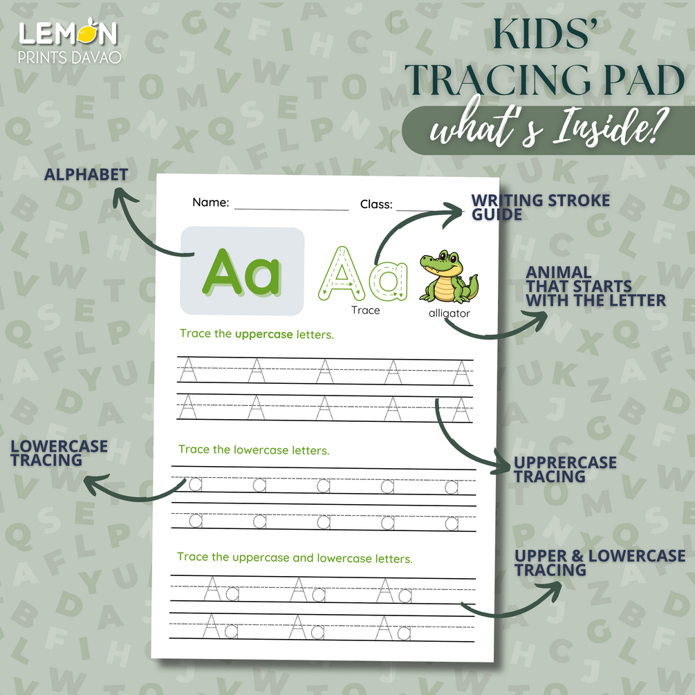 Alphabet Animal Tracing workbook TEMPLATE (Ready to print & editable)