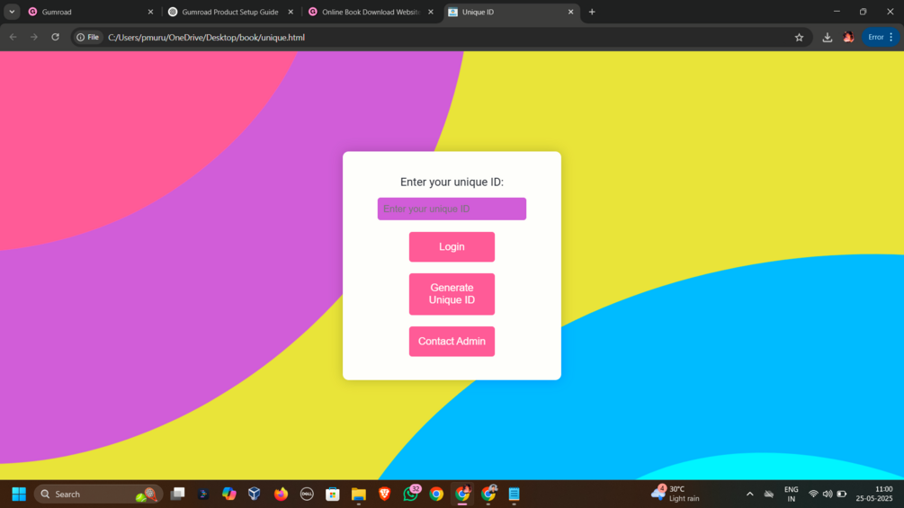 Online Book Download Website – HTML, CSS, JS Project (With Source Code)