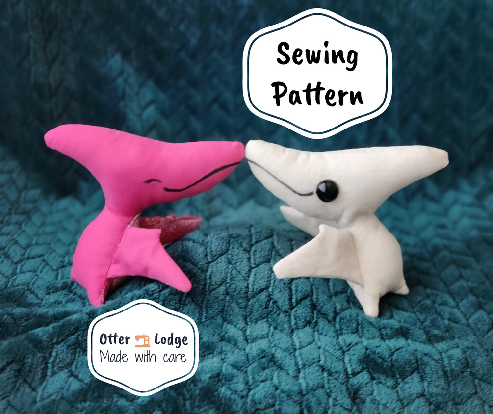 Pterry the Pteranodon Sewing Pattern and Tutorial