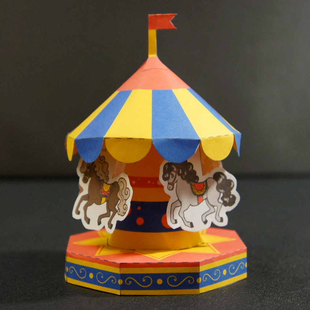 Pop-Up Merry-Go-Round with Rotating Carousel / Моделирование. Карусель PDF
