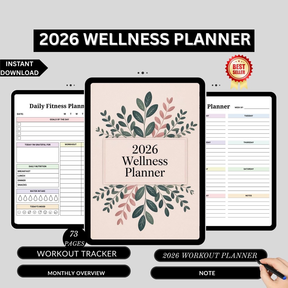 Ultimate Wellness Planner Printable | Self-Care, Mental Health ...