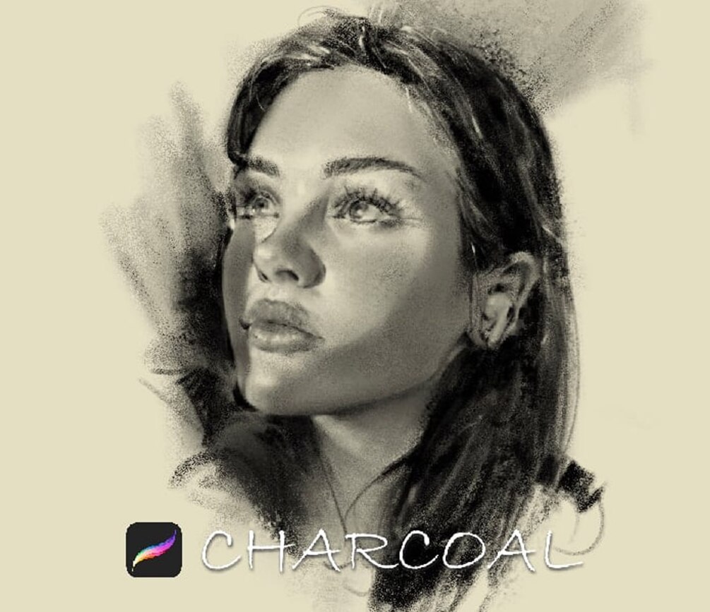 BK Charcoal Brushes for Procreate
