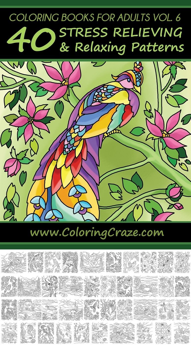 40 Stress Relieving & Relaxing Patterns Volume 6