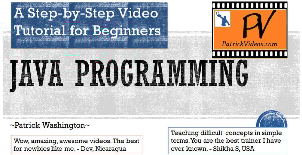 Java Programming - PatrickVideos.com