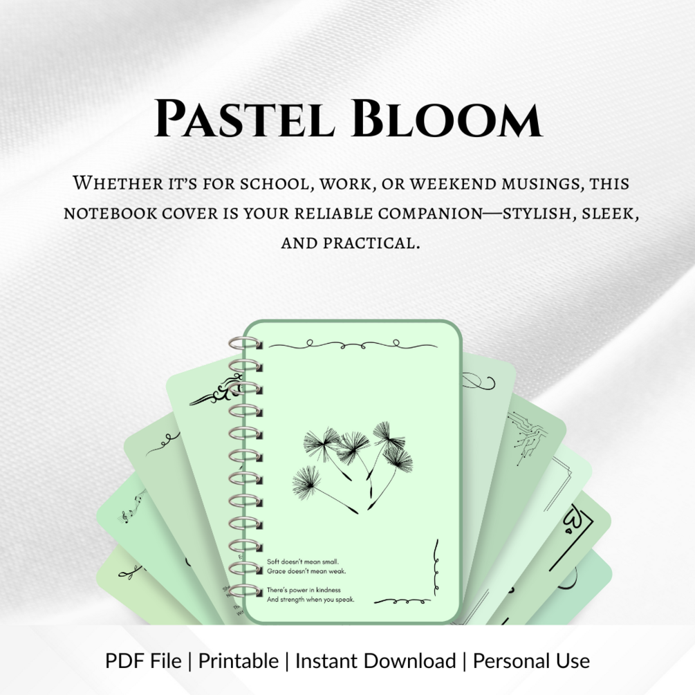 Pastel Bloom (Notebook Cover Series)