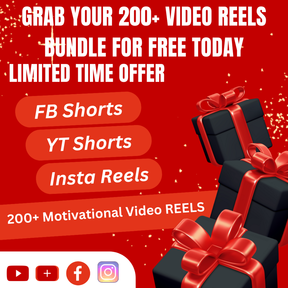 200+ Video REELS Bundle for FREE Today
