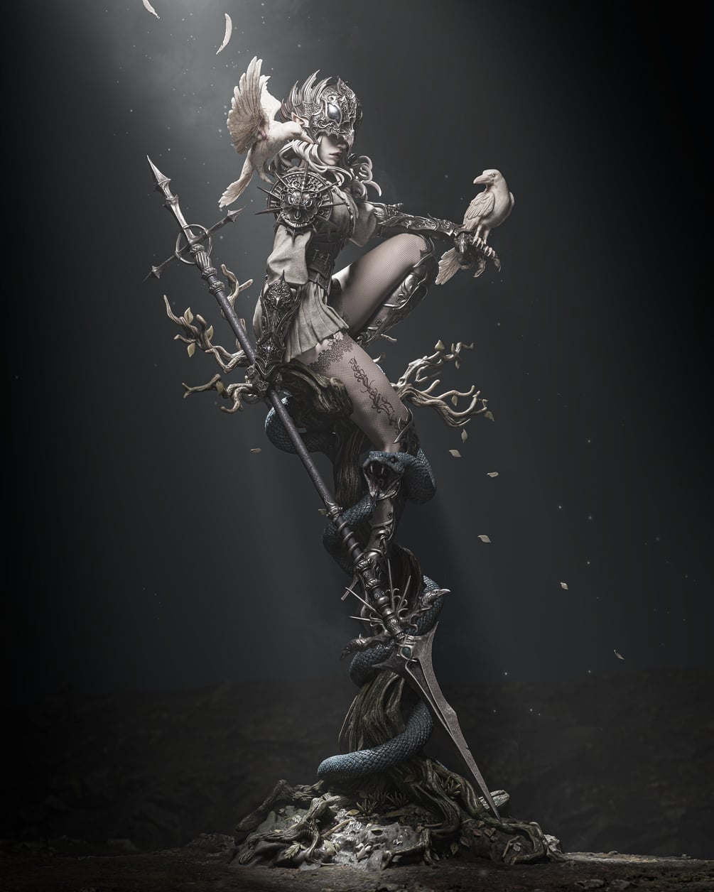 Lenora Queen of Crows 3D Print