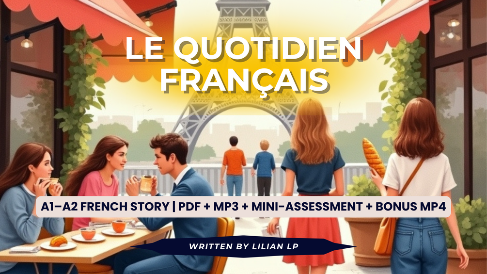 Le quotidien français – French Beginner Story (A1–A2) | PDF + MP3 ...