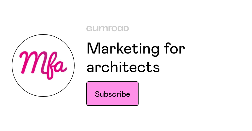 Marketing for architects