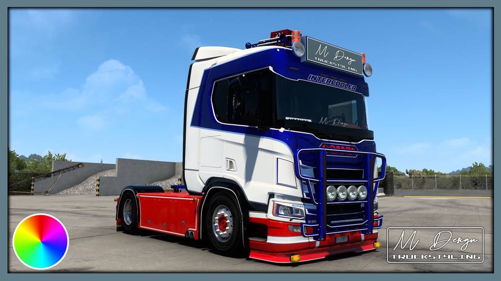 SCANIA NG R HARTMANN EDITION - SKIN METALLIC CHANGE COLORS - 1.49 - ETS2
