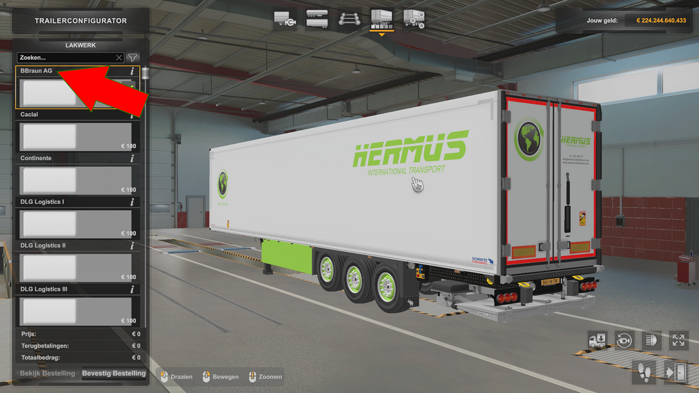 ETS 2 - Hermus transport skin, Schmitz S.KO by JUseeTV & obelihnio