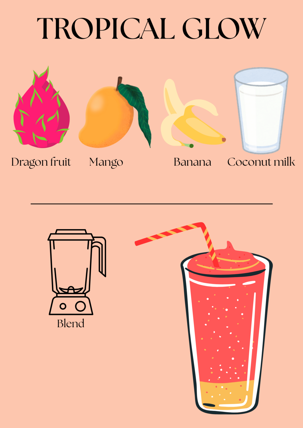 A delicious tropical glow