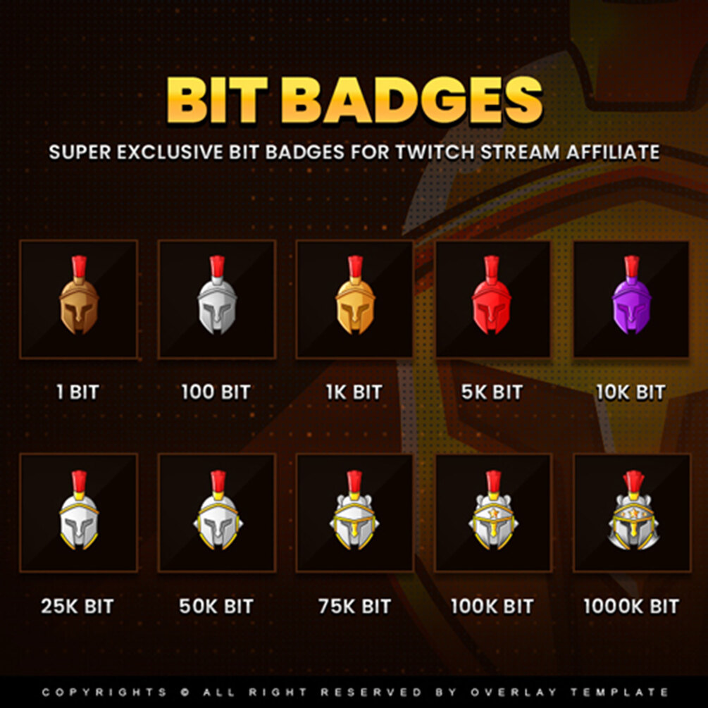 Spartanus Helmet – Bit Badges