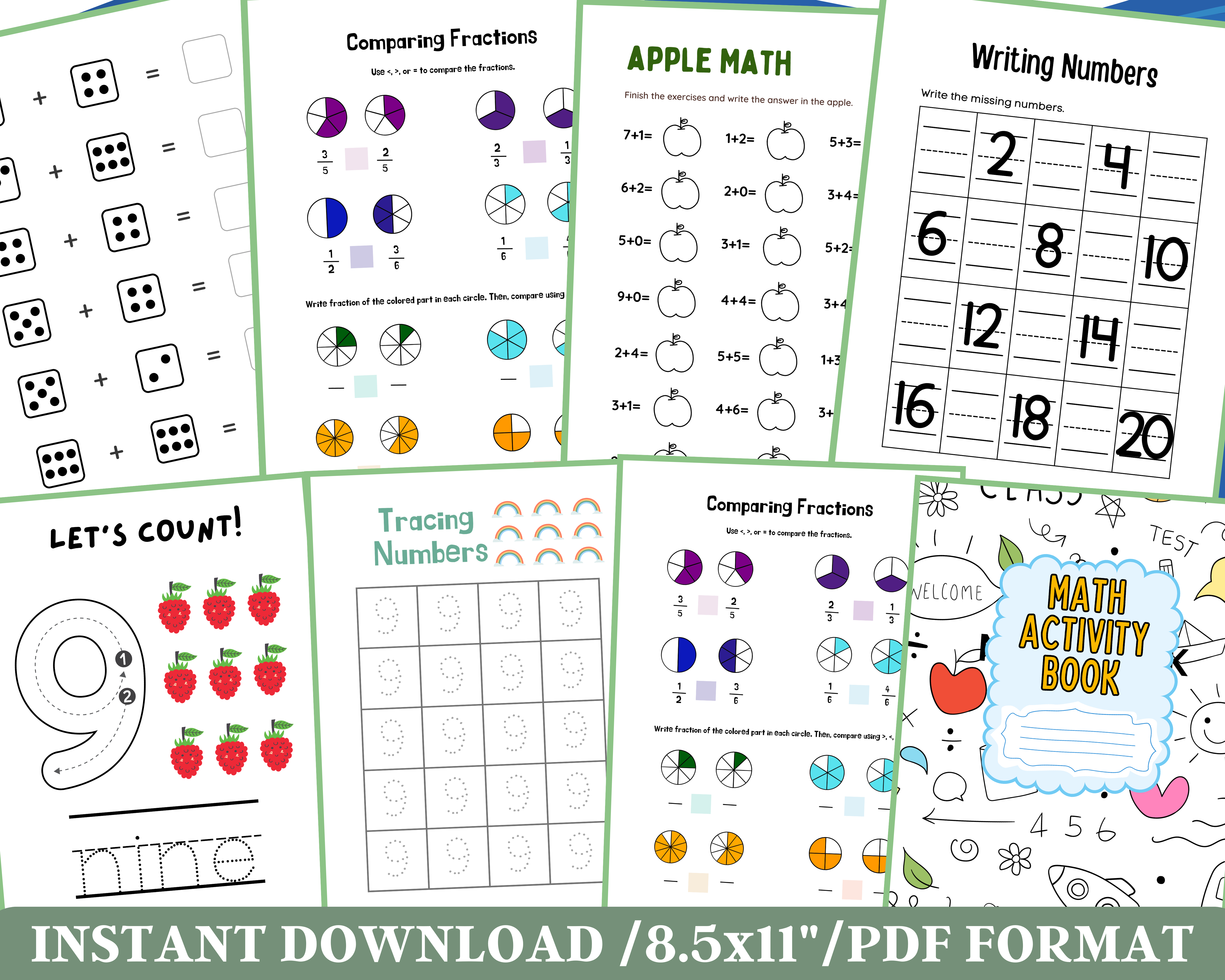 Fun & Engaging Math Activity Book for Kids | Printable & Educationallal