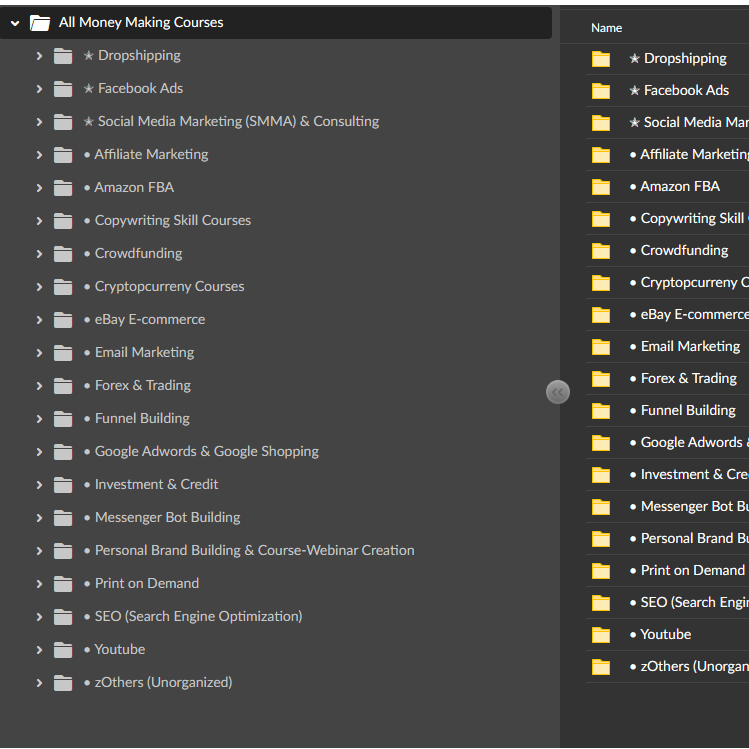 THE SECRET MATRIX ESCAPE: THE MONEY-MAKING COURSES FOLDER ACCESS