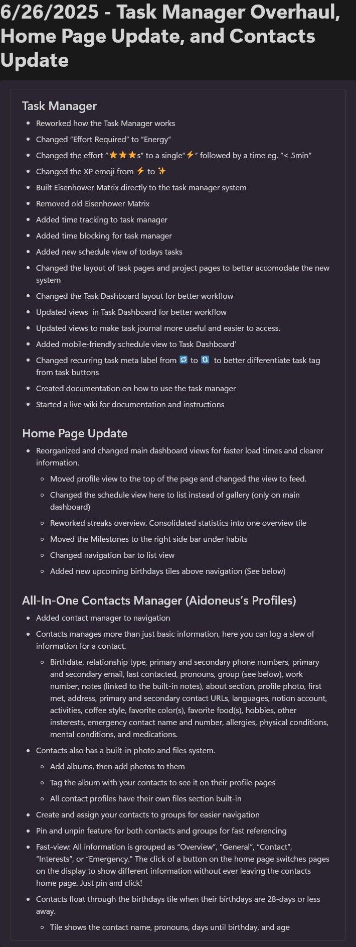 Aidoneous’s Ultimate ADHD Companion