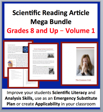 Science Article Bundle Volume 1 - 35 Science Readings With Questions