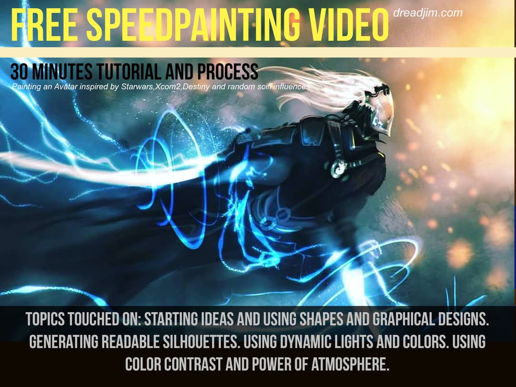 FREE Speed Painting Tutorial on Scifi Avatar