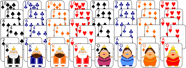 SVG: the pack of cards