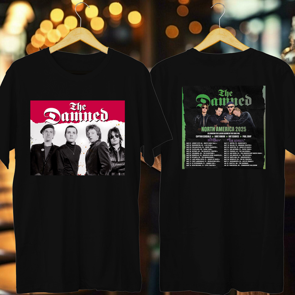 THE DAMNED CELEBRATED CLASSIC ALBUM 80'S TOUR 2025. THE DAMNED. UNISEX ...