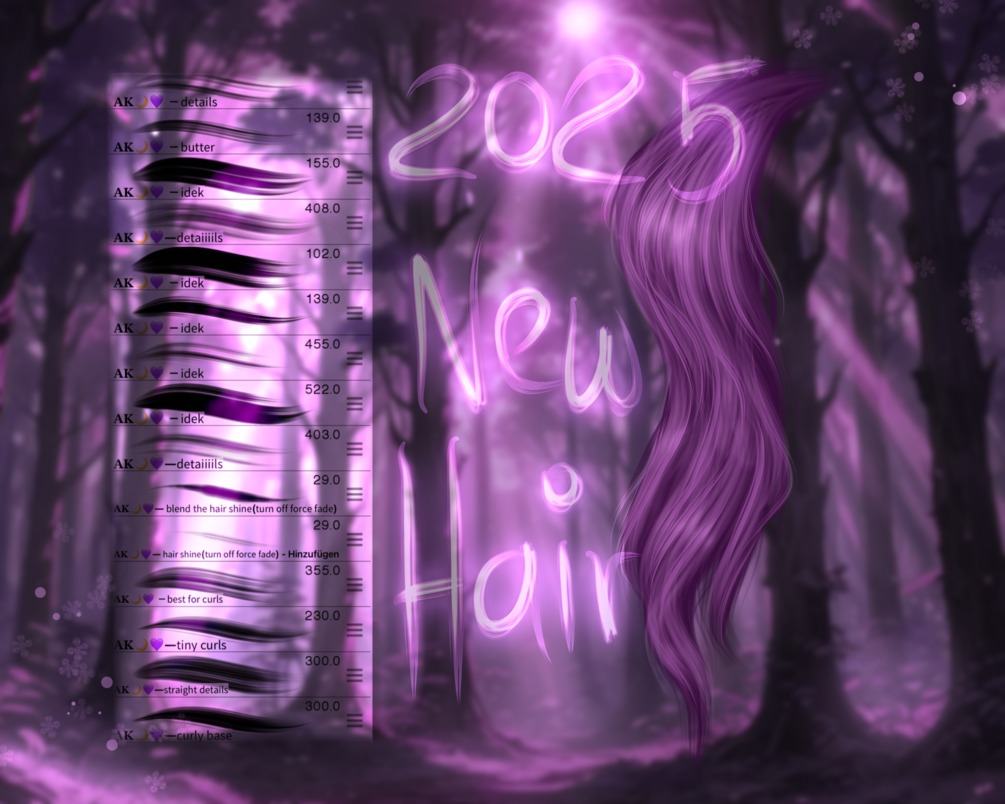 𝐤𝐢𝐭𝐭𝐞𝐧𝐜𝐡𝐱𝐥𝐝𝐬 new FREE 2025 hair for ibisPaint x