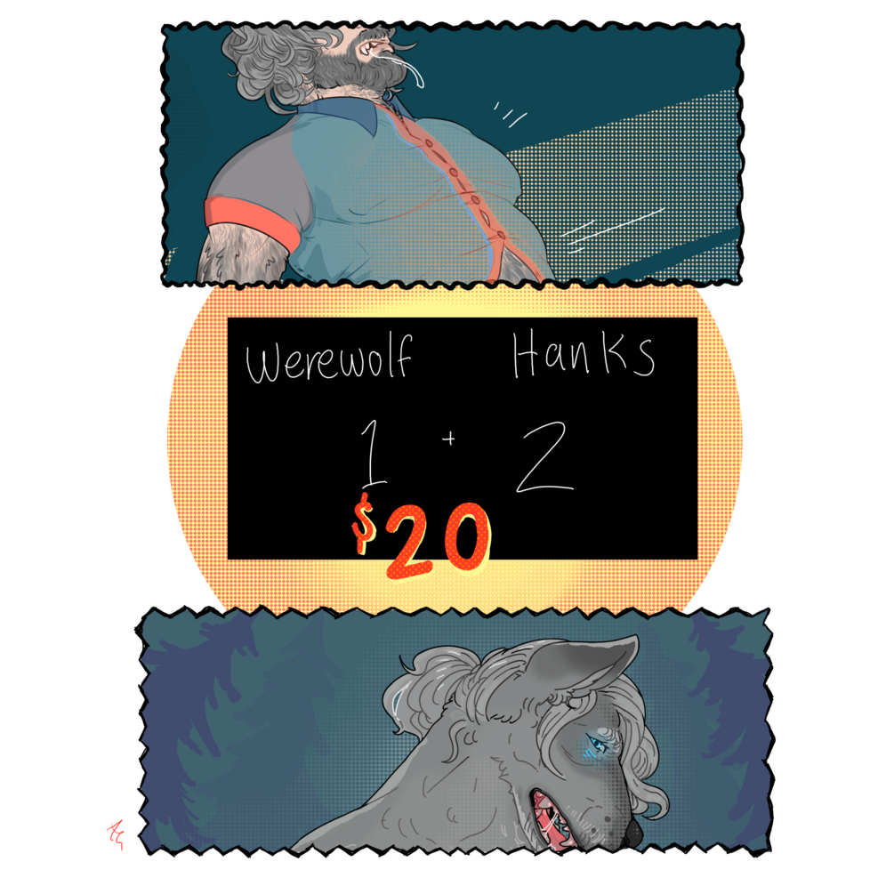 Hank Werewolf Pack 1 + 2!