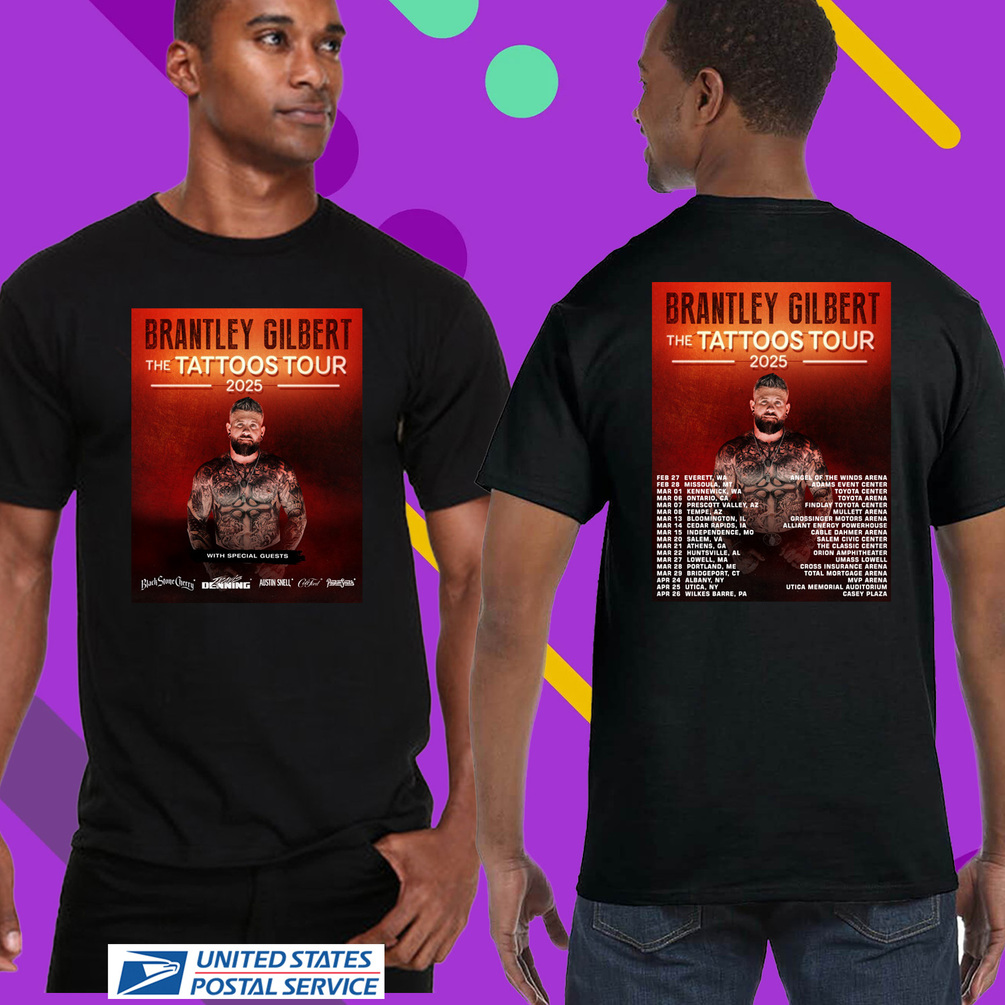 BRANTLEY GILBERT THE TATTOOS NORTH AMERICAN TOUR 2025. BRANTLEY GILBERT ...