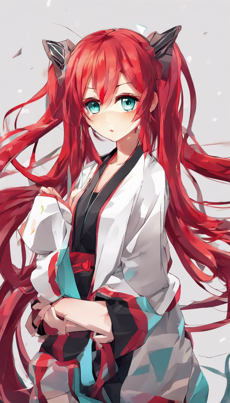 20 Manga G-irl red hair Character