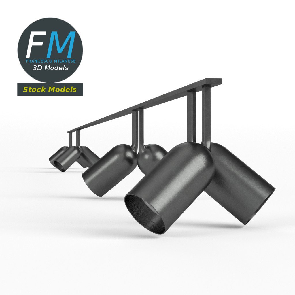 3D MODEL - Studio light ceiling frame