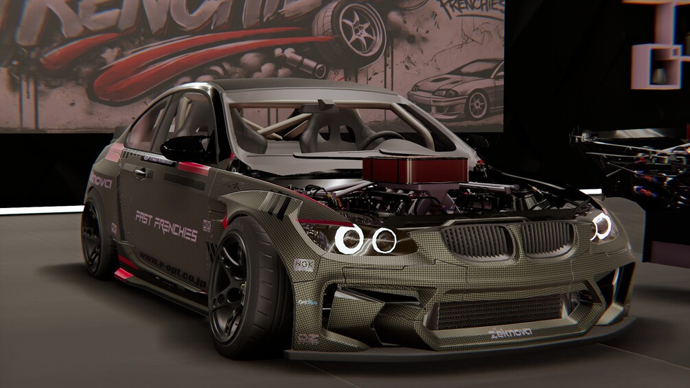 M3 E92 ENGINE EUROFIGHTER + ENGINE BAY CARBONE