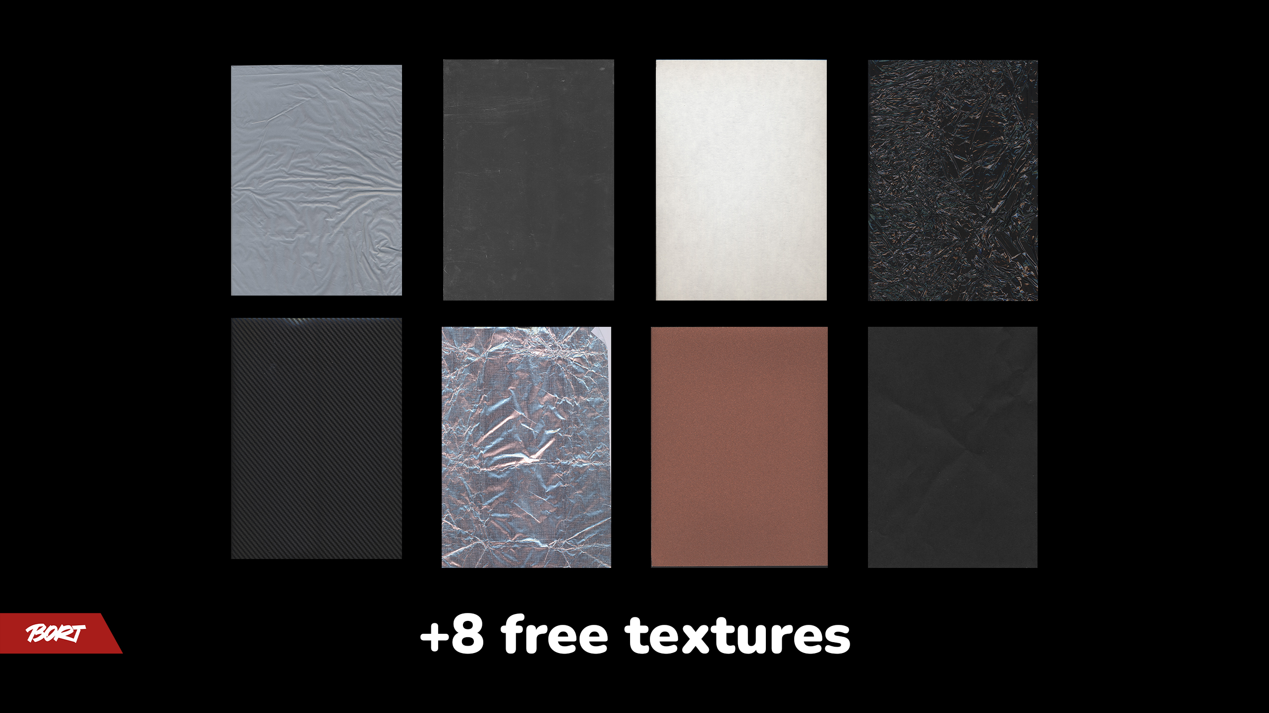 FREE TEXTURE PACK! +8 Textures - BORT TEXTURES & MOCKUPS