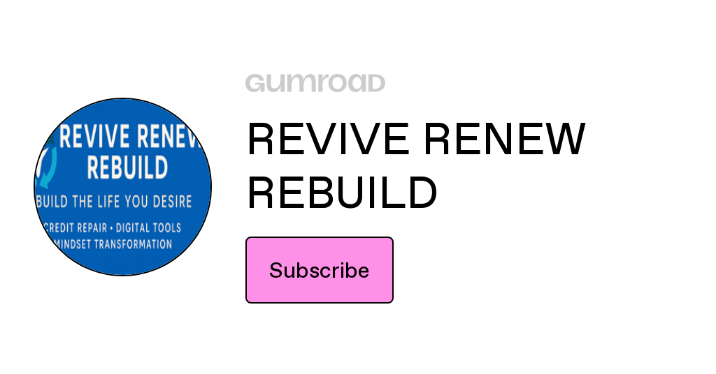 REVIVE RENEW REBUILD
