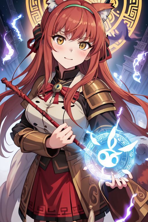 Mystic Fox Mage – Anime Sorceress with Arcane Power