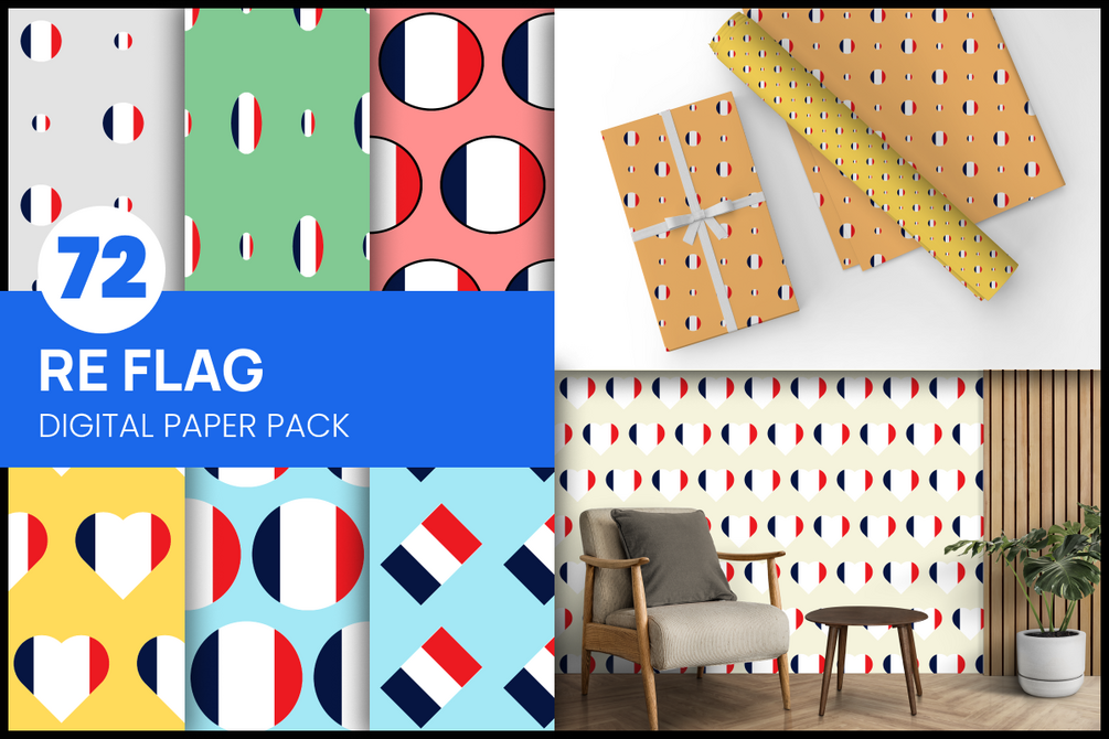 RE Flag Seamless Patterns