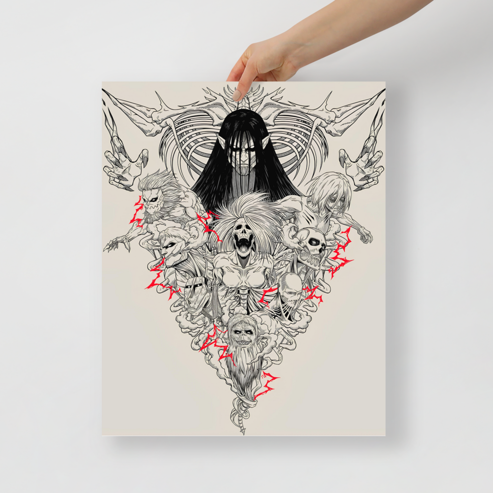 Eren Yeager " The Rumbling" Epic AOT Printable | Wall Art