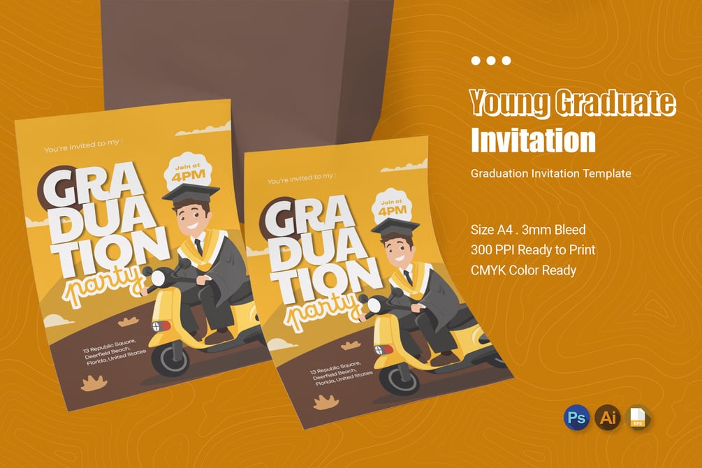 Young Graduate Birthday Invitation