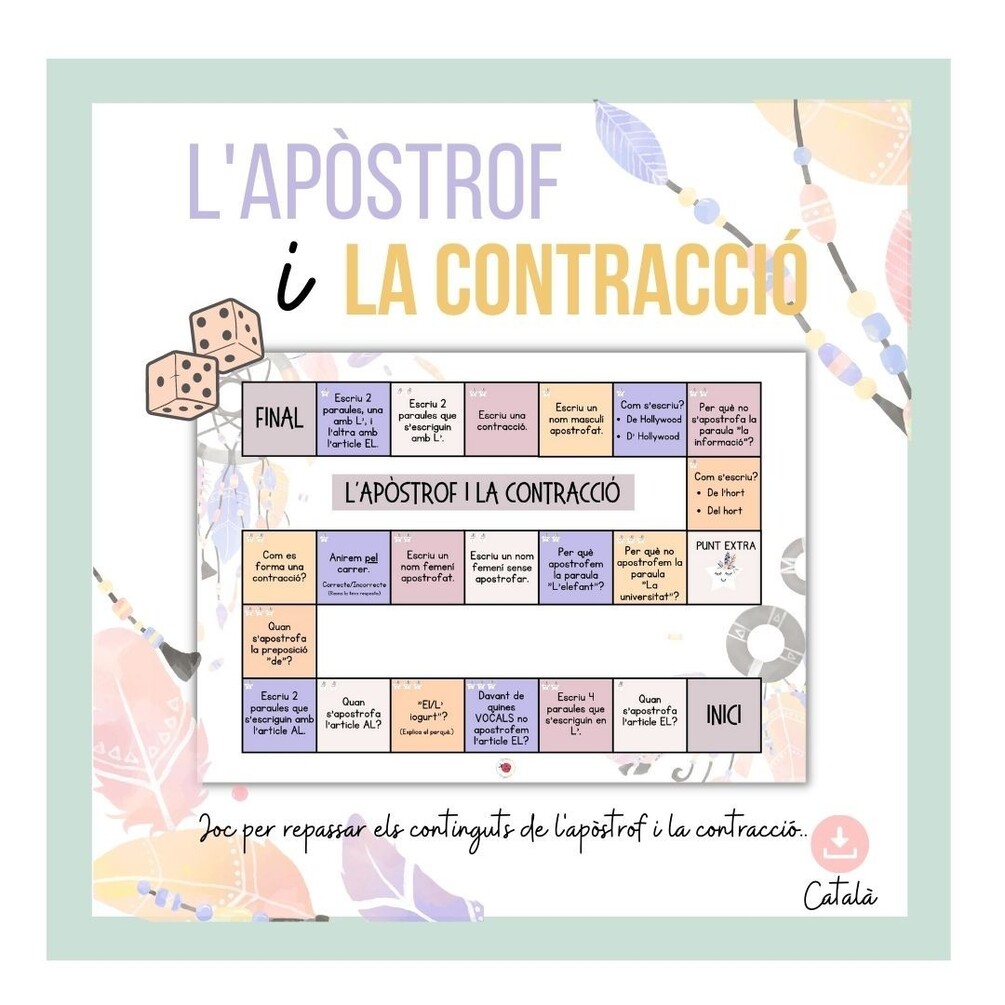 L'APÒSTROF I LA CONTRACCIÓ