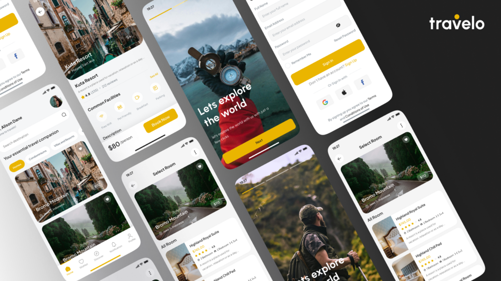 Travelo - Travel App Mobile UI Kit