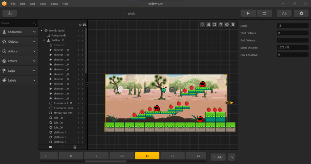 Yellow Turt Buildbox Game