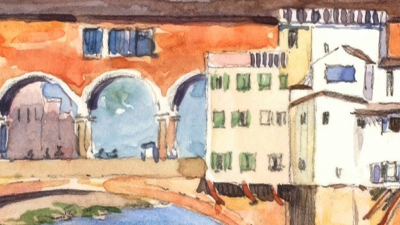 Ponte Vecchio, Florence by George Elbert Burr