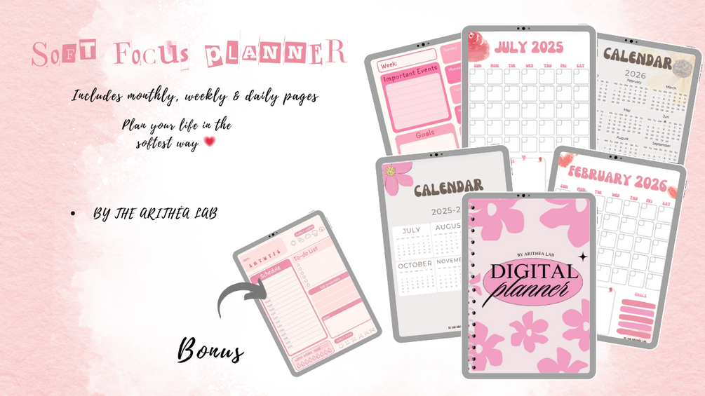 Completely Daily Planner – Soft Pink Digital & Printable