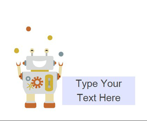 Printable and Customizable Robot Personal Notecard