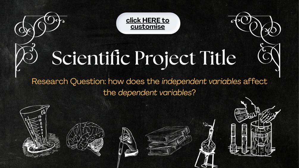 Editable Scientific Investigation Presentation Template | Chalkboard ...