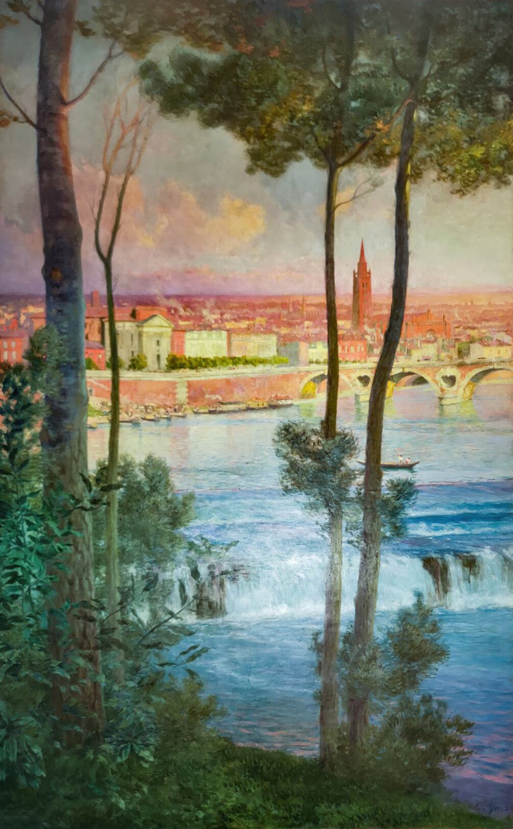 Toulouse seen from the Bazacle by Edmond Yarz