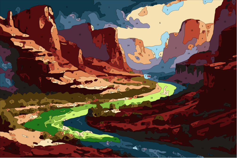 Green River Color by Number
