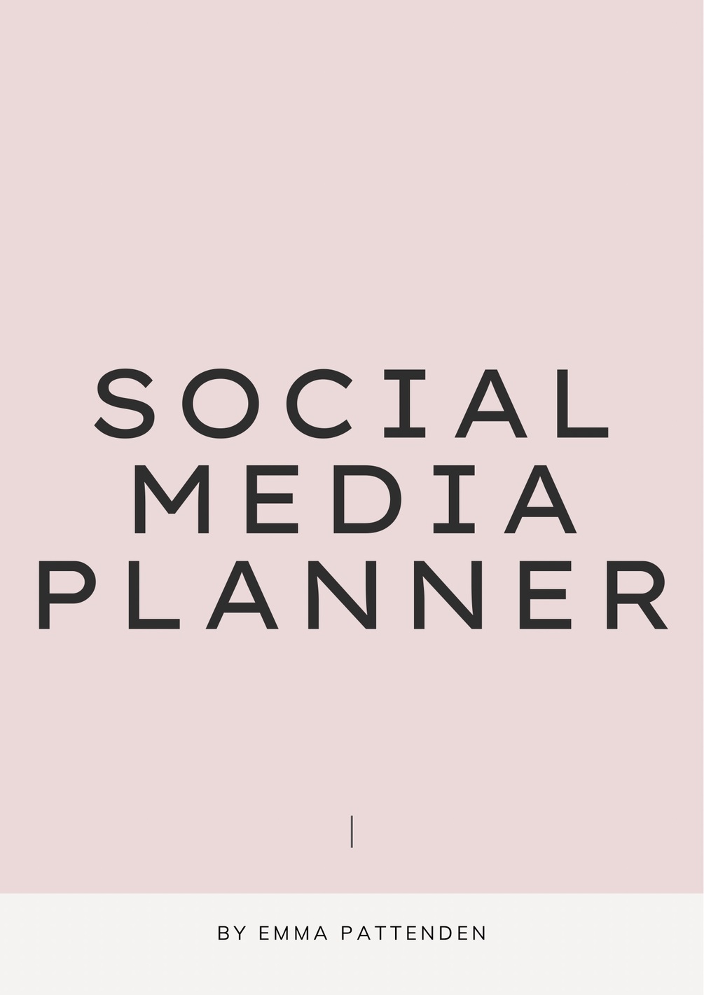 Social media planner Ebook