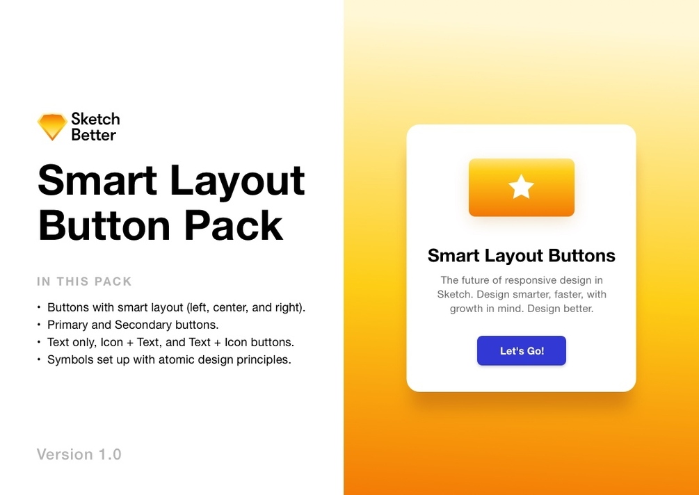 Sketch | Smart Layout Button Pack