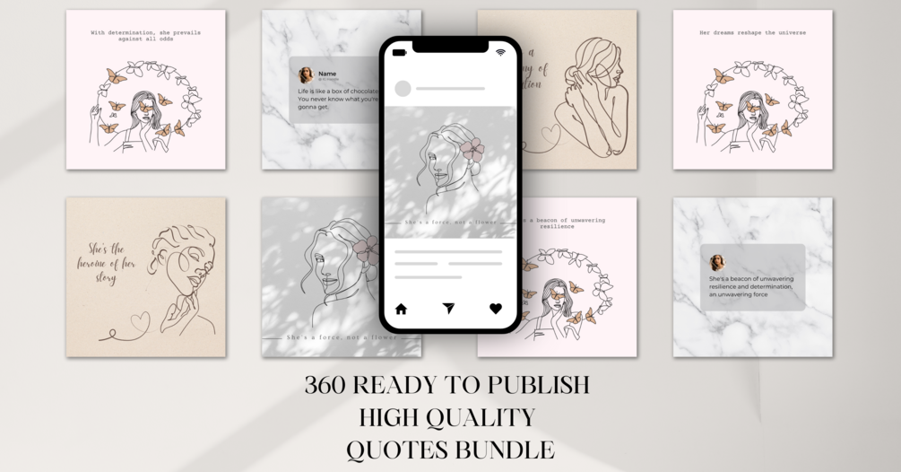 360 Instagram Quotes Bundle | Instagram Post Quotes | Quote Page ...