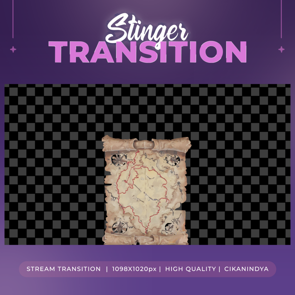 Animated Stinger Transition | Ancient Treasure Map Reveal for Adventure ...