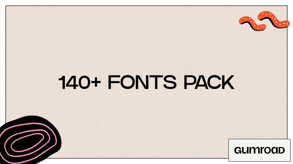 140+ Fonts Pack For Designers